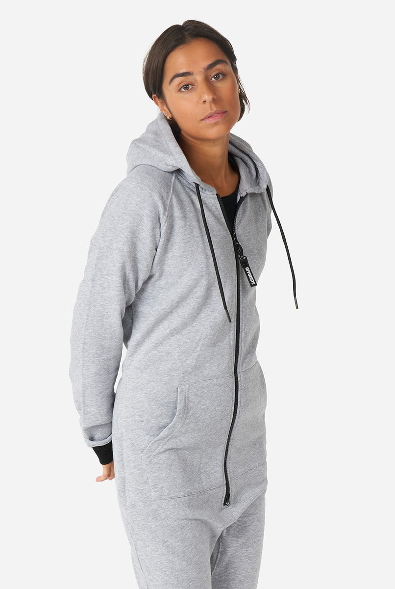 Gentle Grey Onesie | Jumpsuit | Loungewear | Sleepwear | OppoSuits